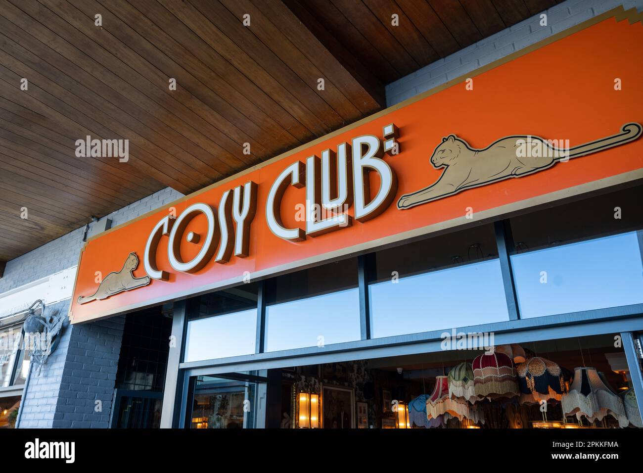 Cosy Club sign Stock Photo - Alamy