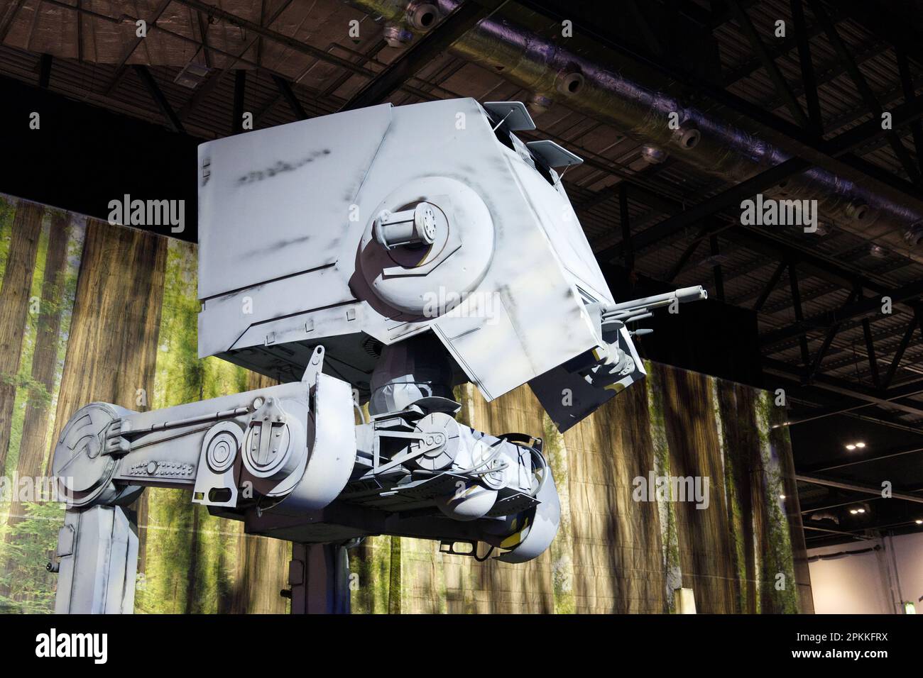 All Terrain Scout Transport at Star Wars Celebration 2023 Stock Photo ...