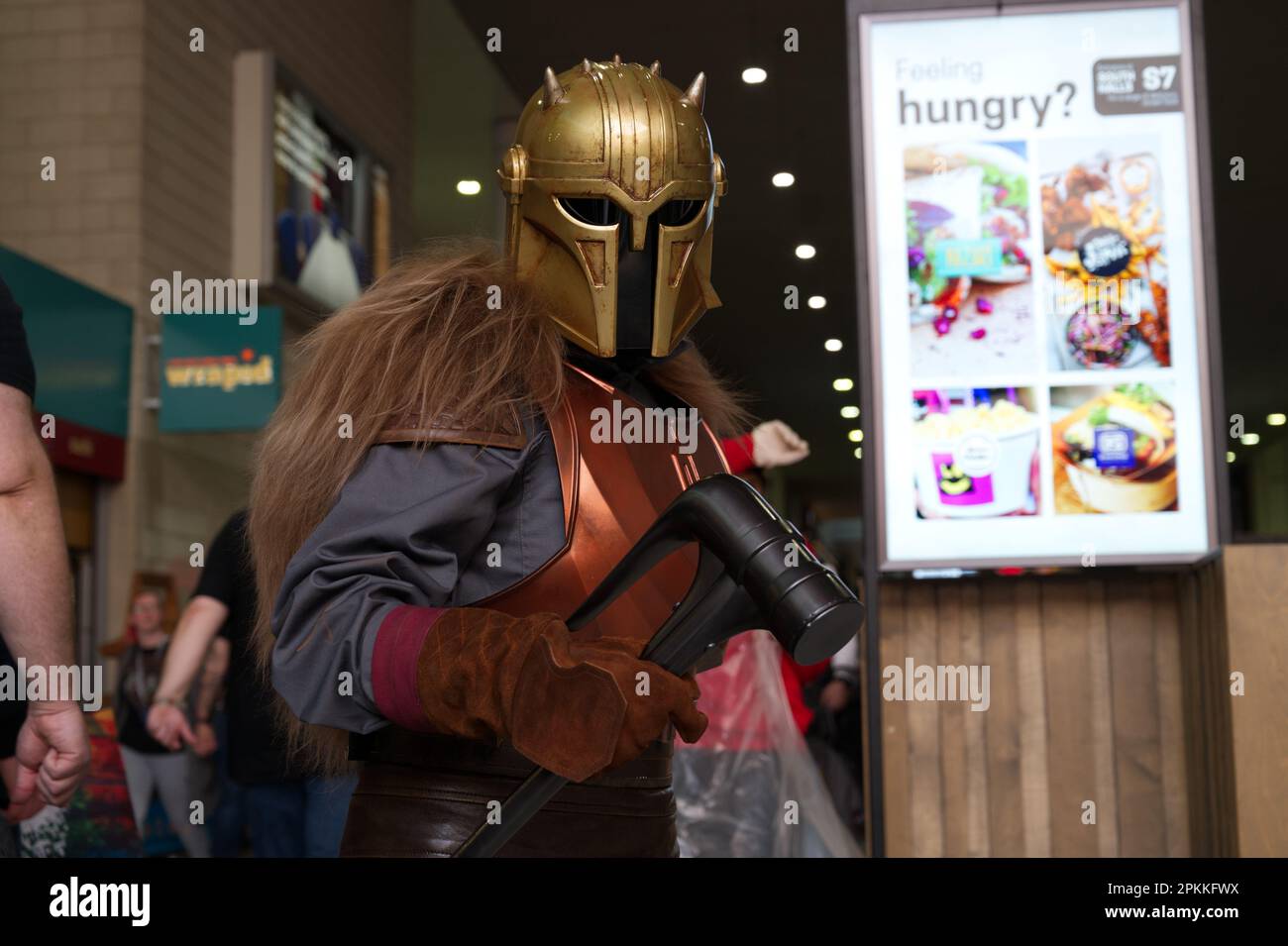 The Armorer cosplay from The Mandalorian TV series at Star Wars ...