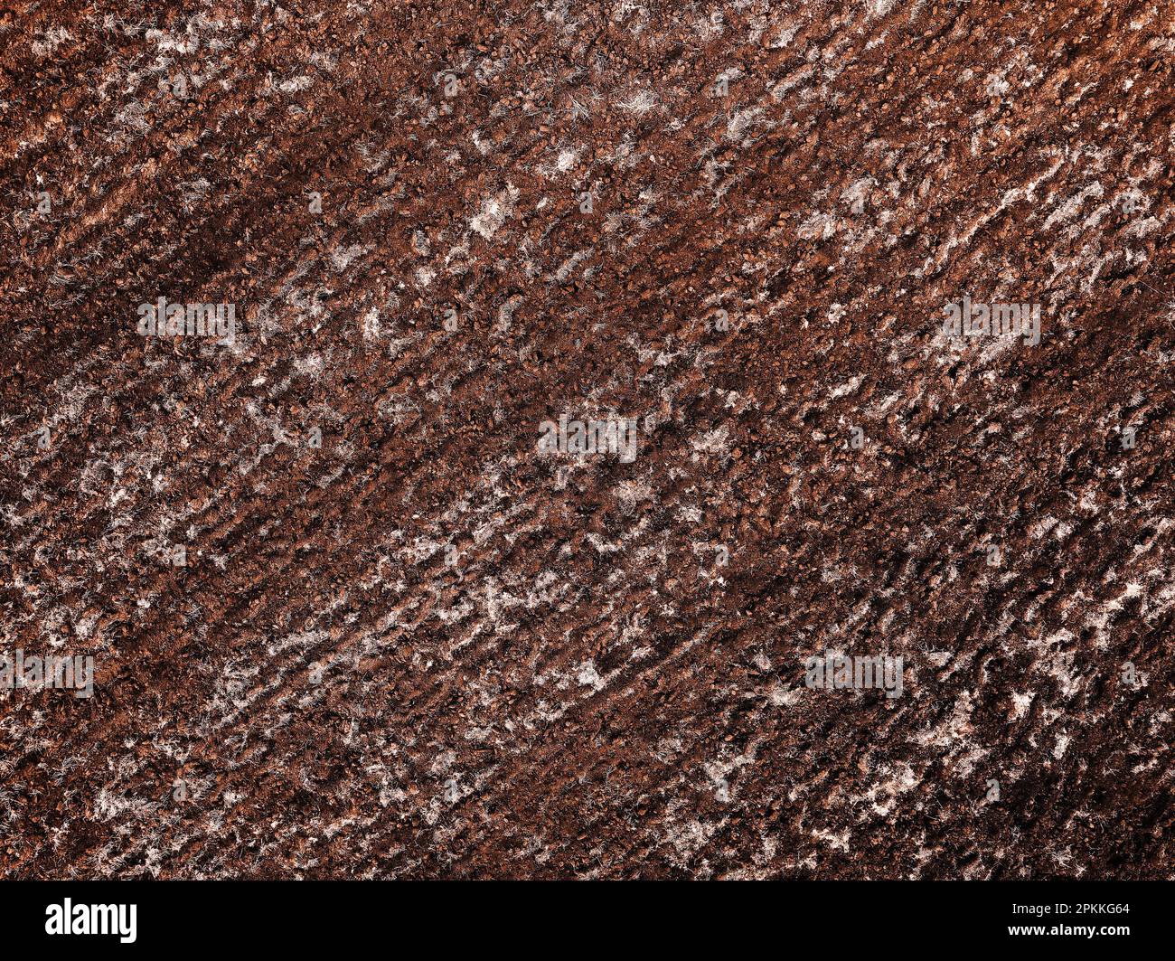 Arable land aerial view. Industrial agricultural farm, TOP VIEW: Aerial ...