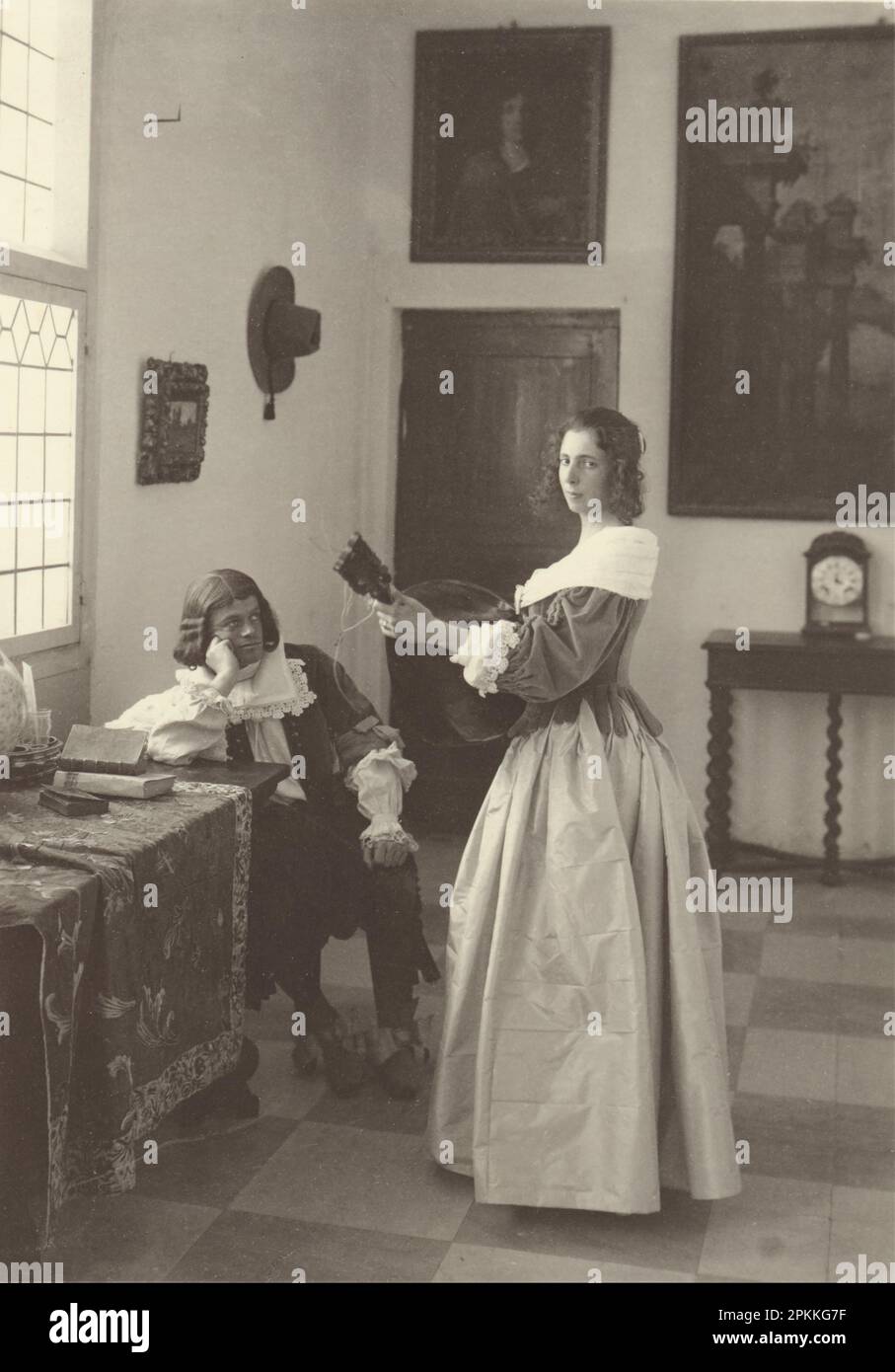 Dutch Interior] about 1895 by Guido Rey Stock Photo - Alamy