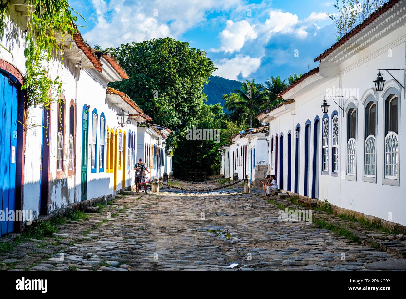 Colonial buildings, Paraty, UNESCO World Heritage Site, Brazil, South ...