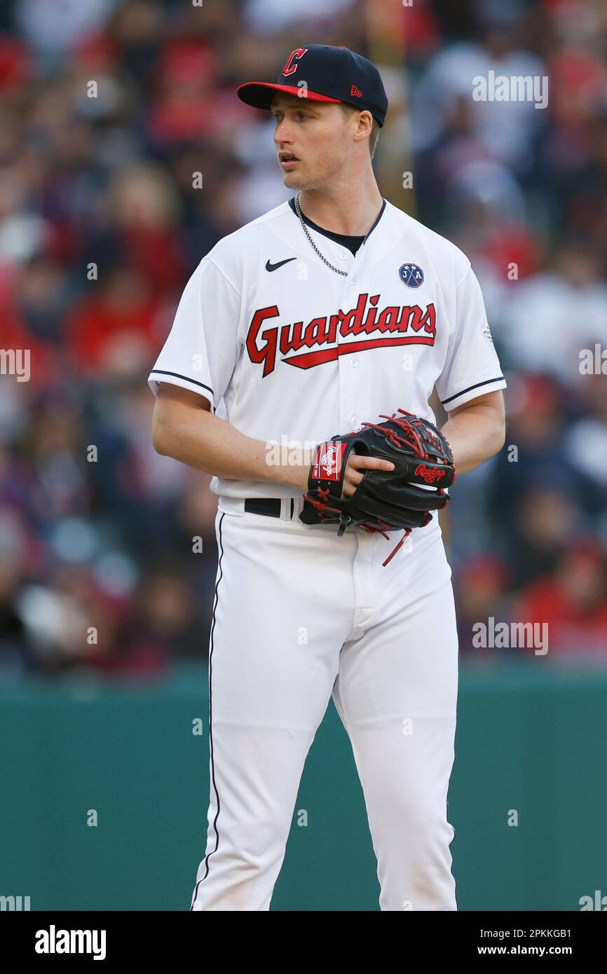 Cleveland Guardians relief pitcher Tim Herrin delivers against the ...