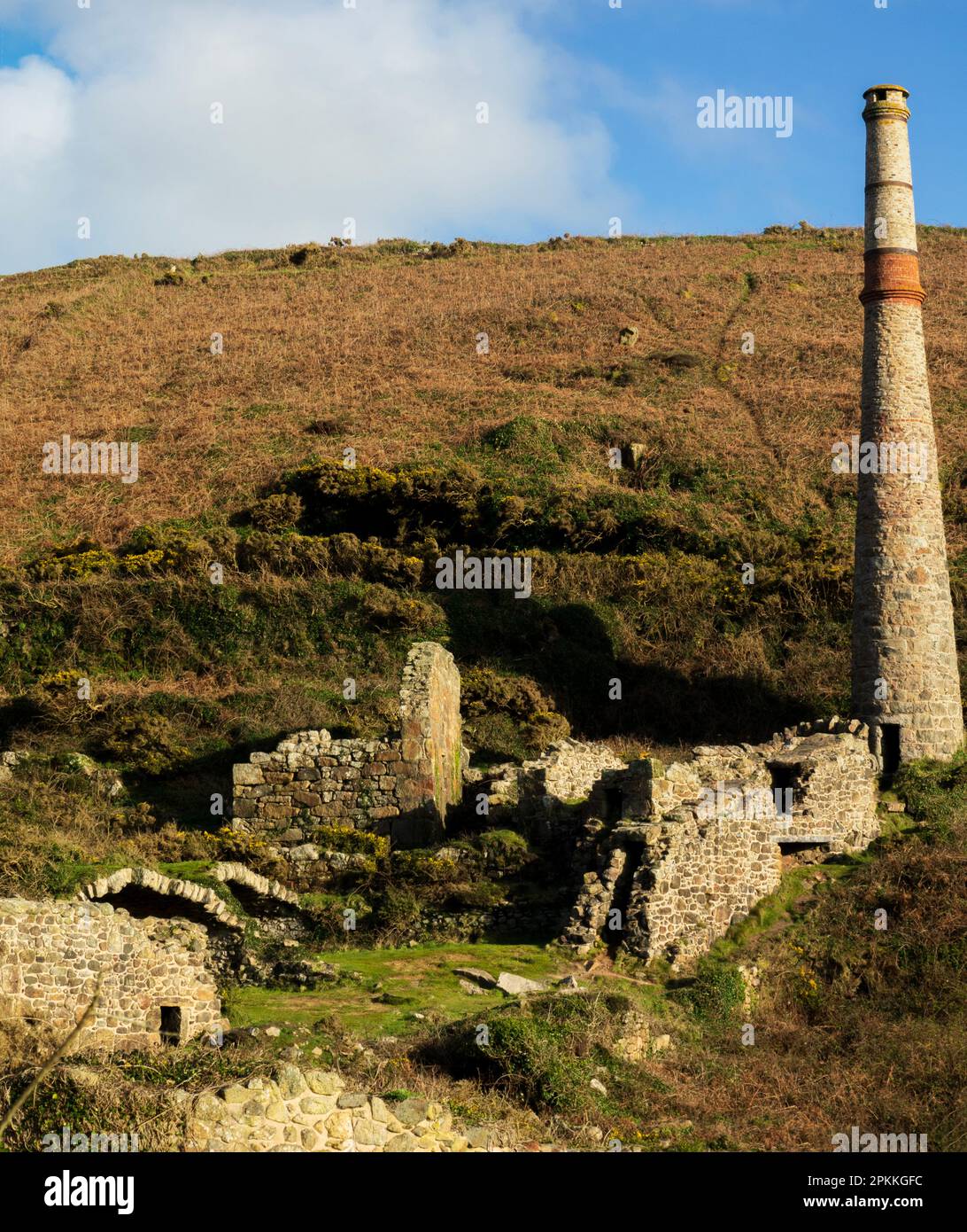 Lower Boscean Mine Stock Photo - Alamy