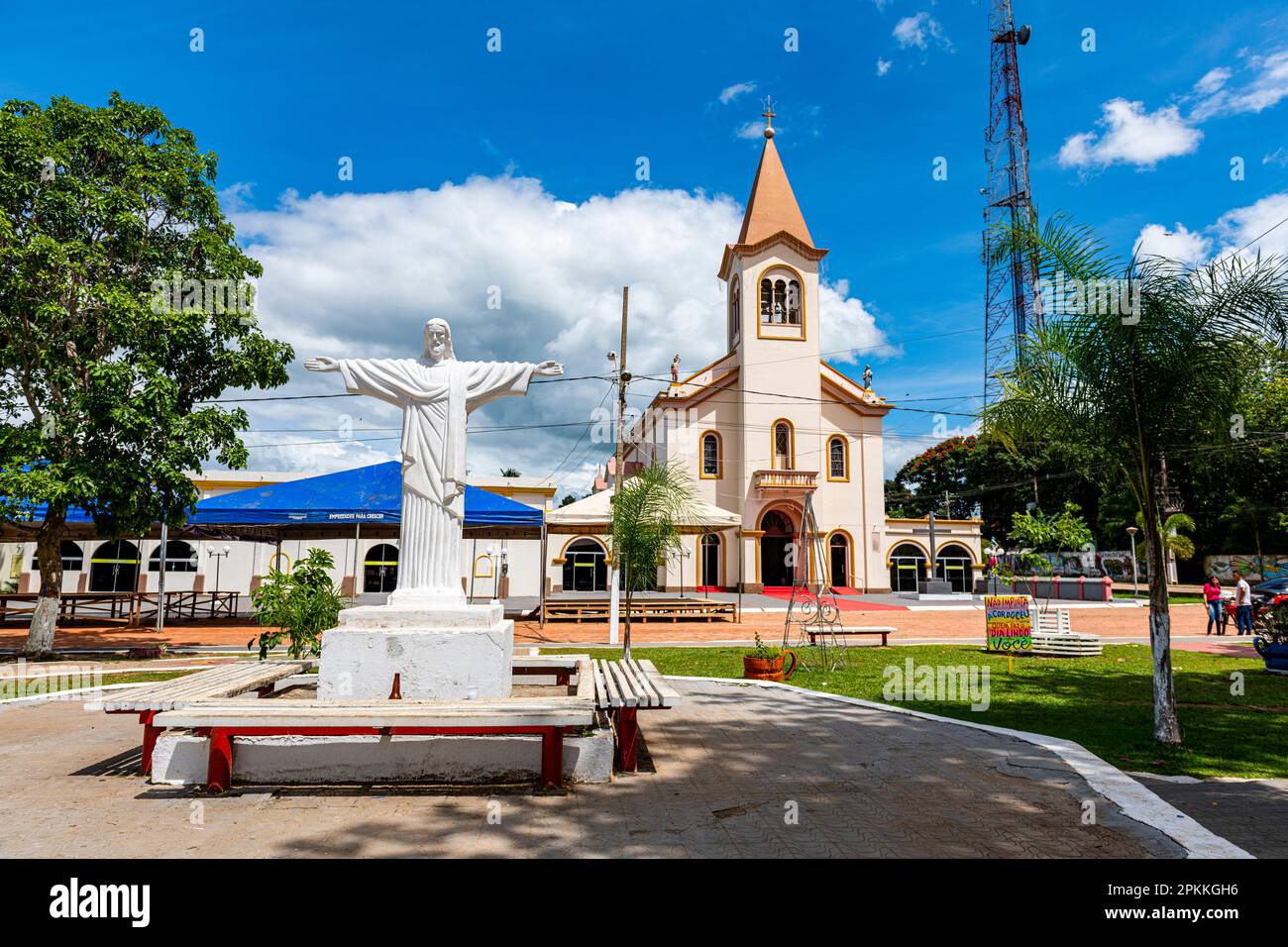 Church of Saint Sebastian, Xapuri, Acre State, Brazil, South America ...