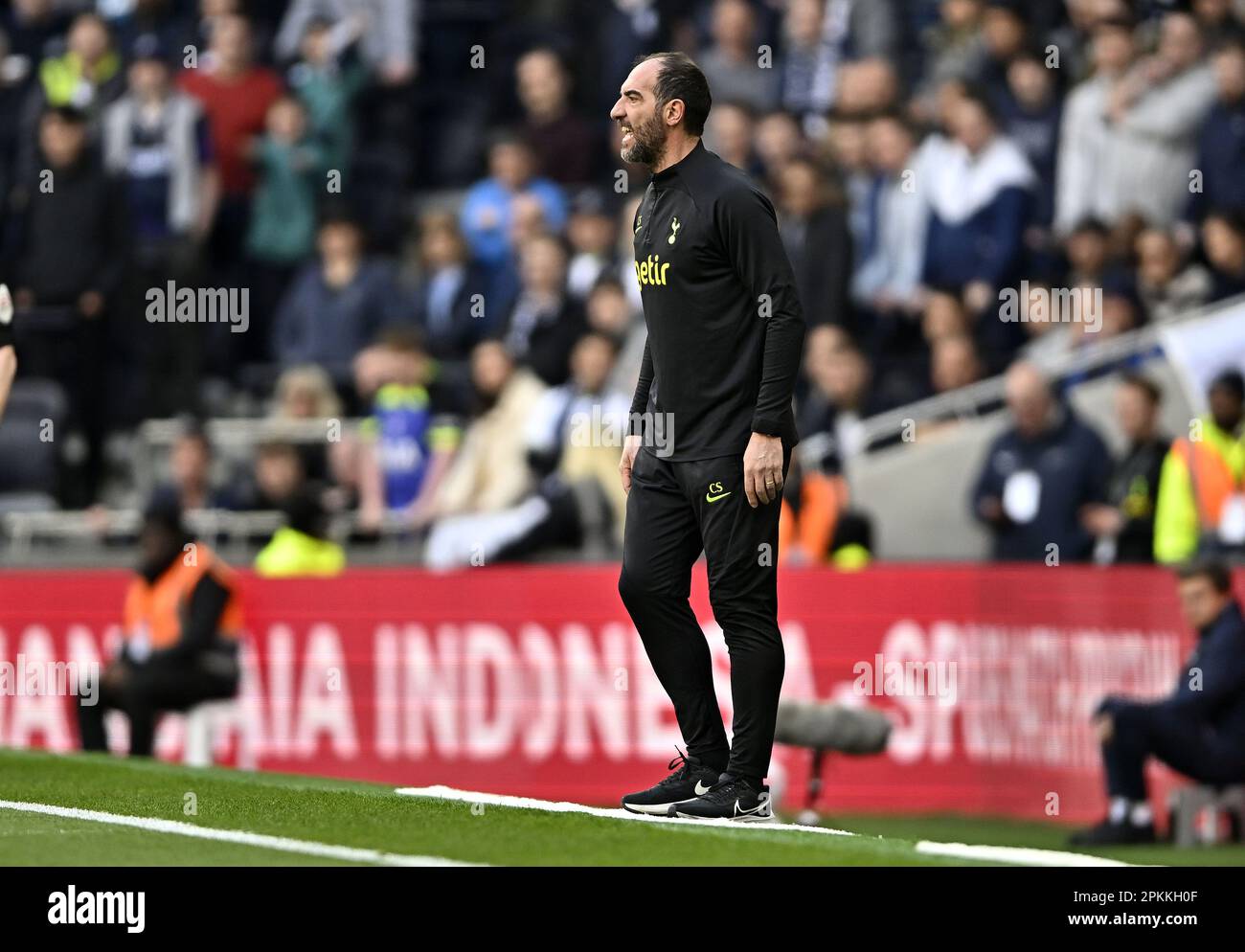 London, UK. 8th Apr, 2023. Cristian Stellini (Tottenham acting head ... London, UK. 8th Apr, 2023. Cristian Stellini (Tottenham acting head ...