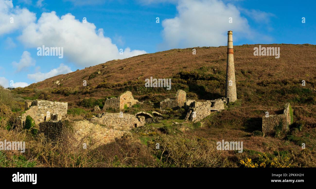 Lower Boscean Mine Stock Photo - Alamy