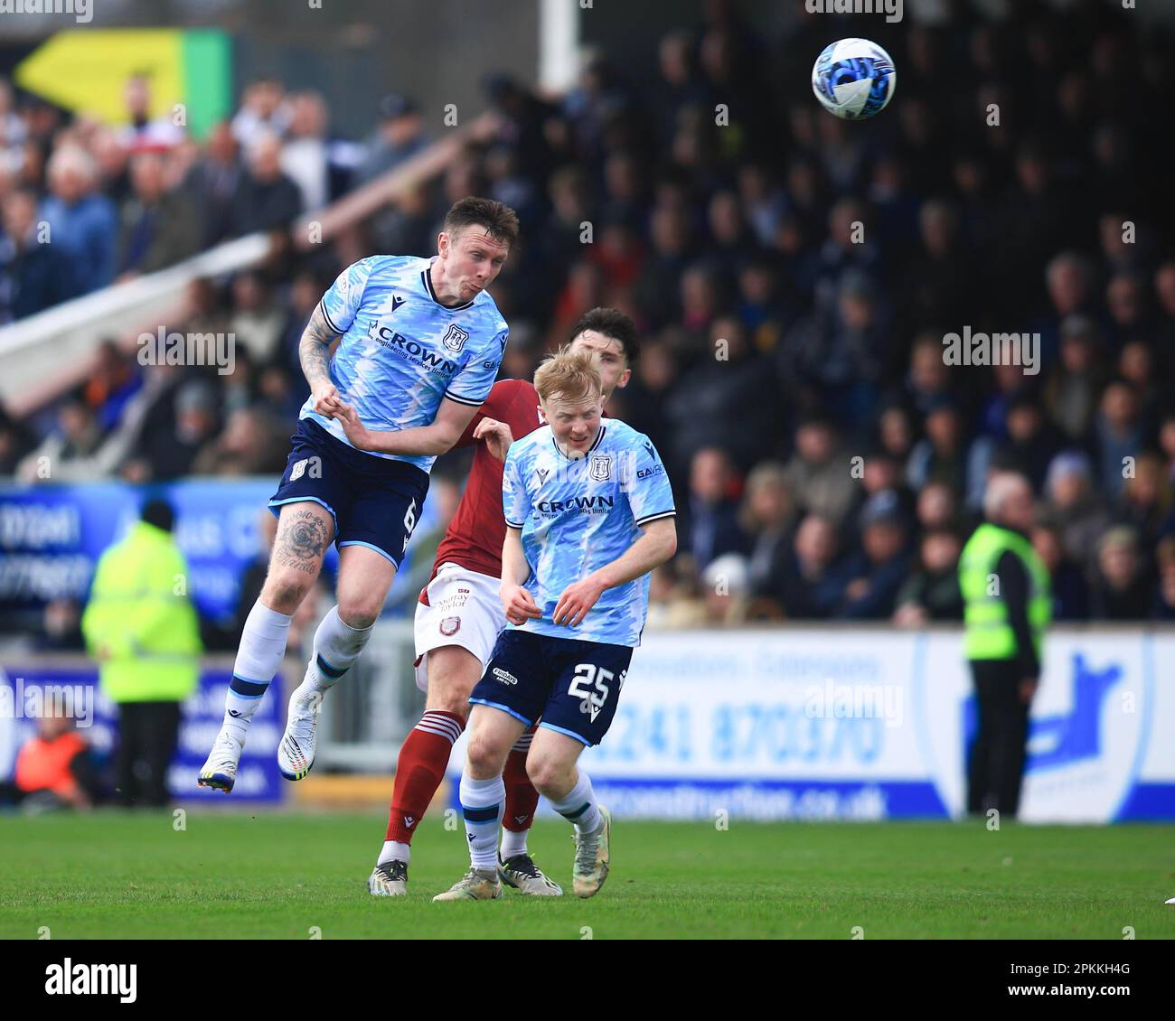 8th April 2023; Gayfield Park, Dundee, Scotland: Scottish Championship ...