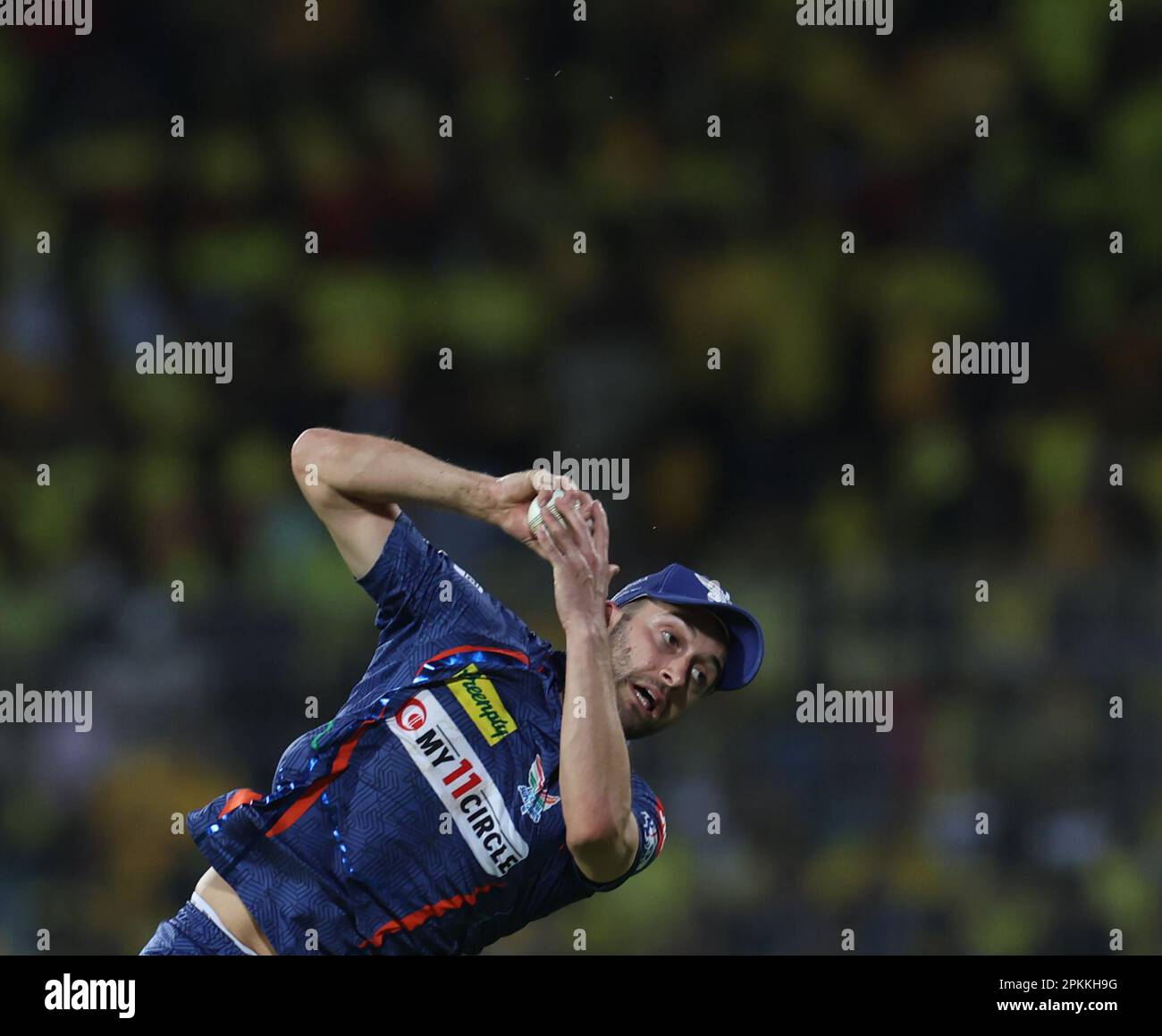 Match No 6 : TATA IPL 2023: CSK Vs LSG : Mark Wood Stock Photo - Alamy