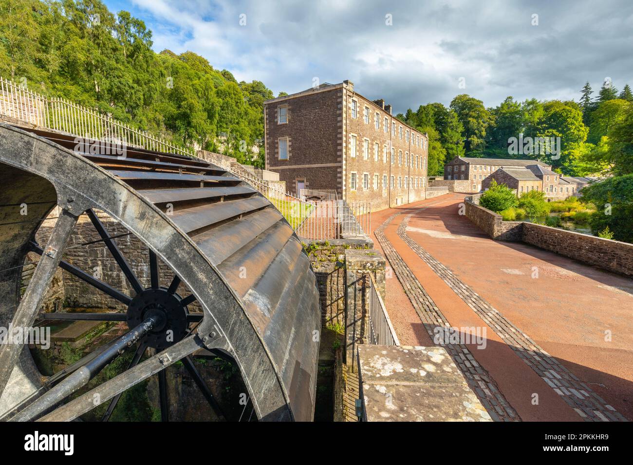 Water wheel, New Lanark, UNESCO World Heritage Site, Lanarkshire ...