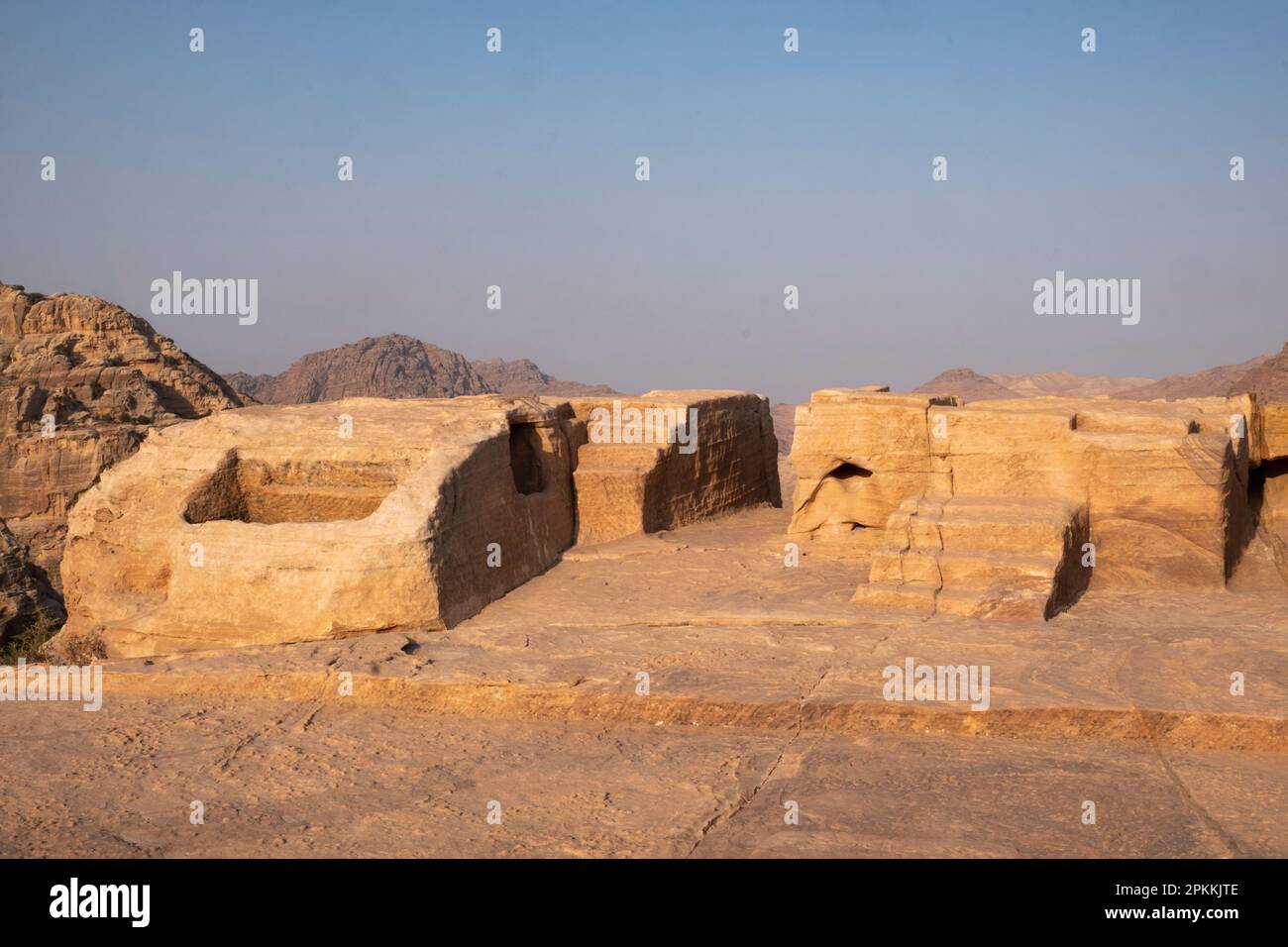 Altar of sacrifice monument, Petra, UNESCO World Heritage Site, Jordan ...
