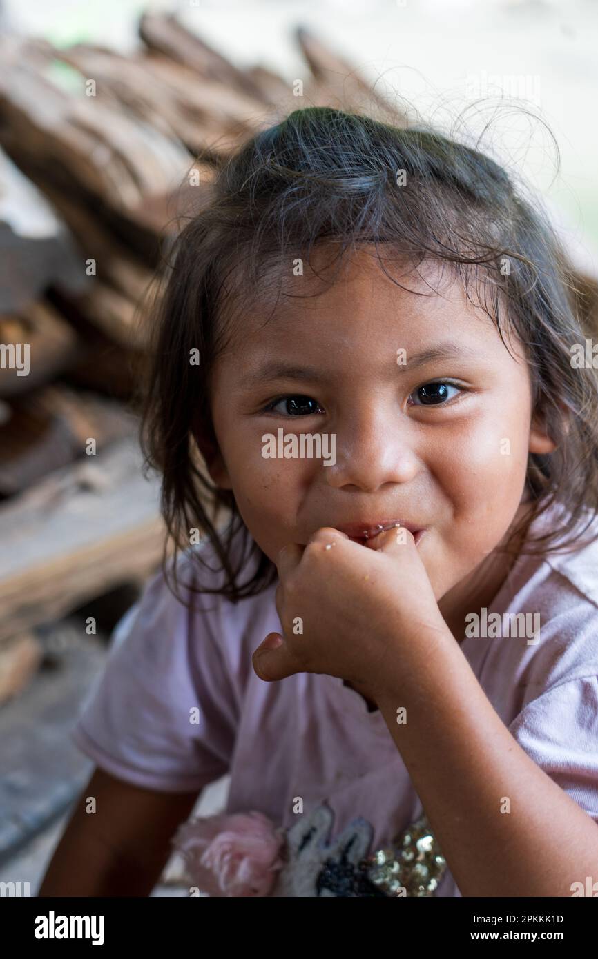 Faces of amazonian children hi-res stock photography and images - Alamy
