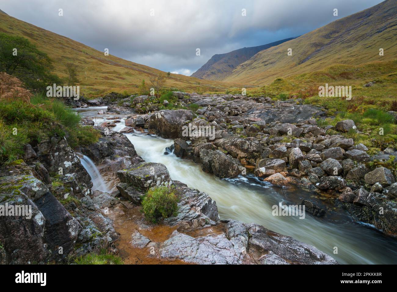 River Etive, Glencoe, Highlands, Scotland, United Kingdom, Europe Stock ...