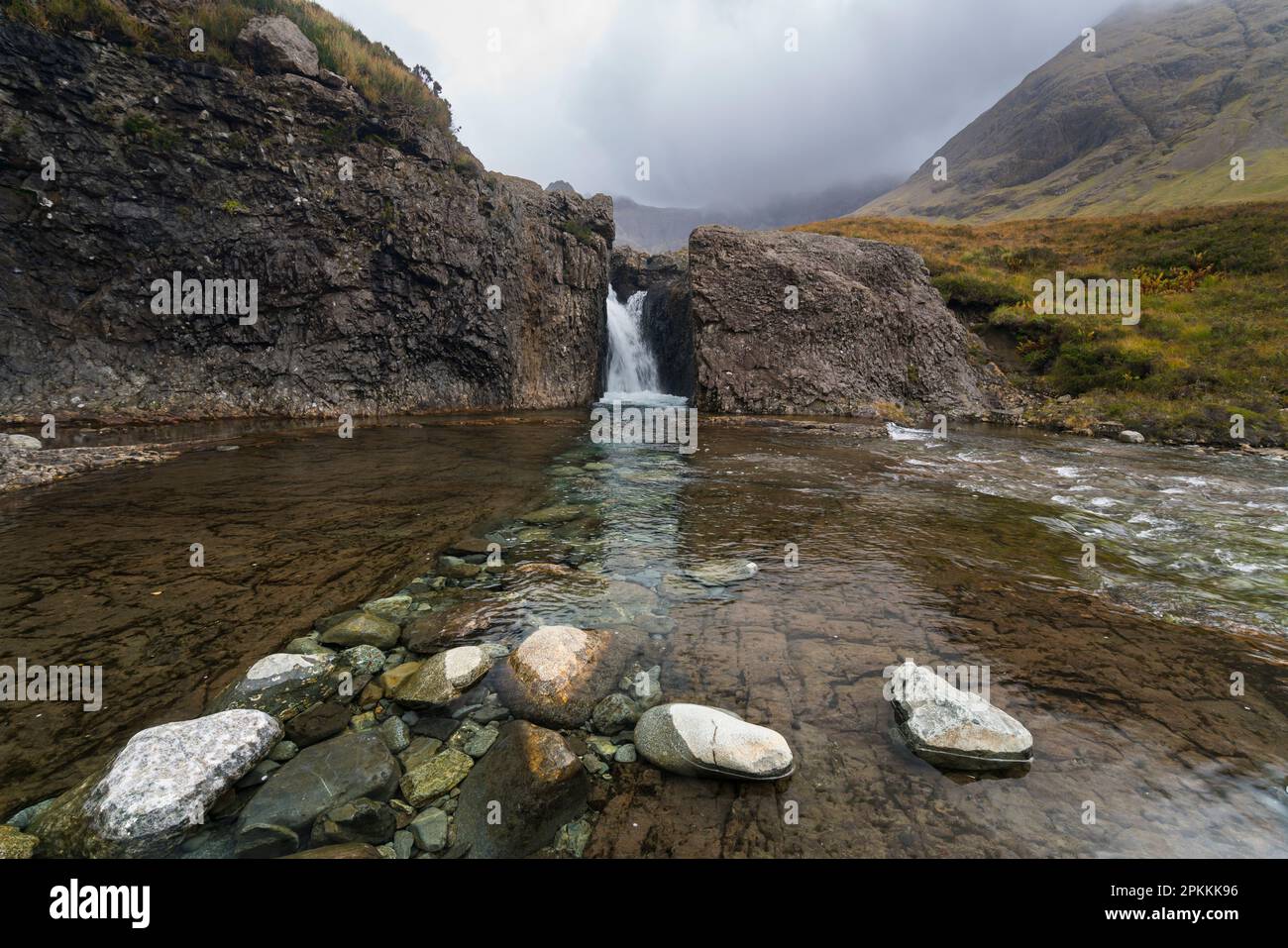 Waterfall at Fairy Pools, Isle of Skye, Inner Hebrides, Scotland ...