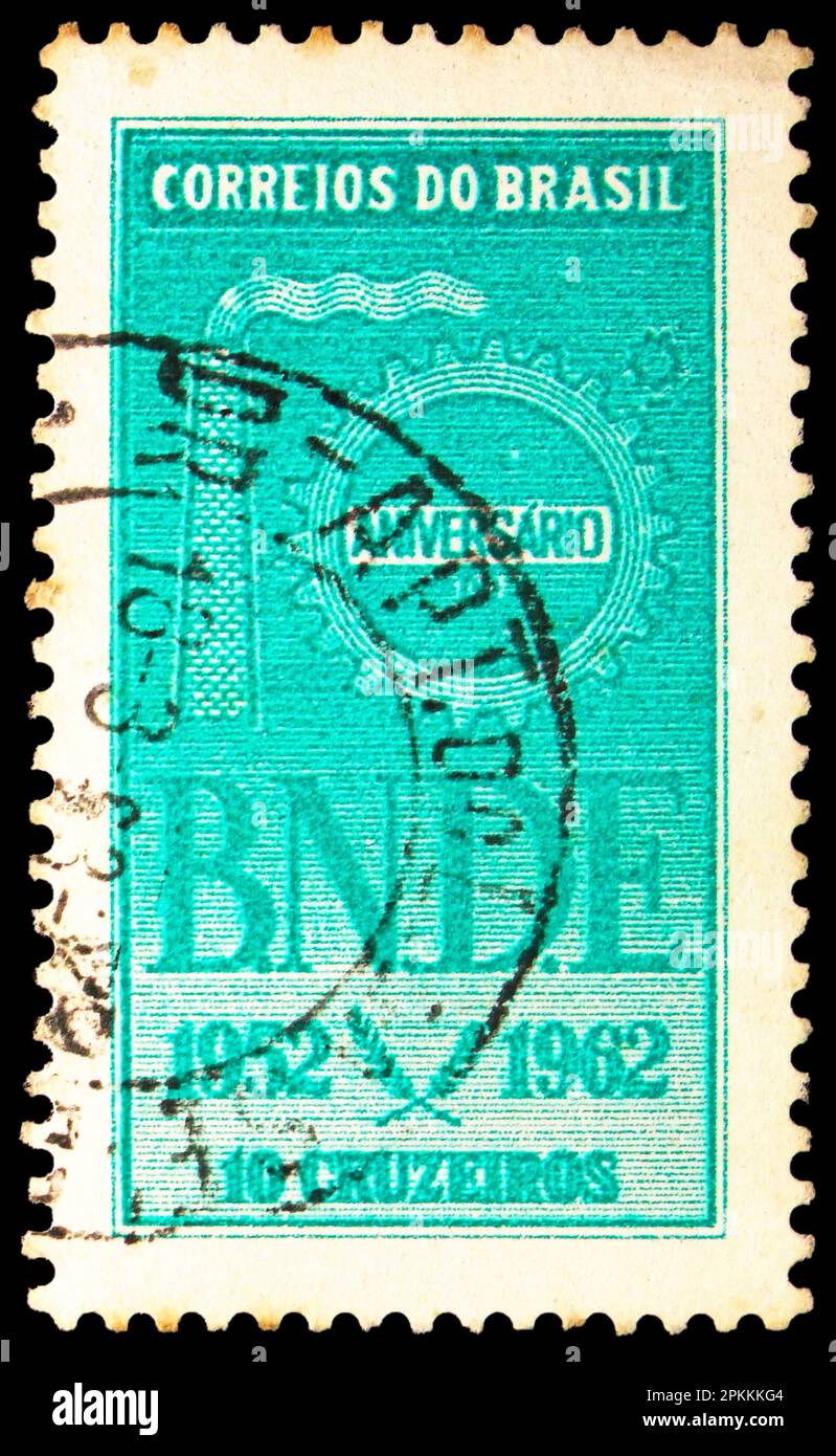 MOSCOW, RUSSIA - MARCH 26, 2023: Postage stamp printed in Brazil shows ...