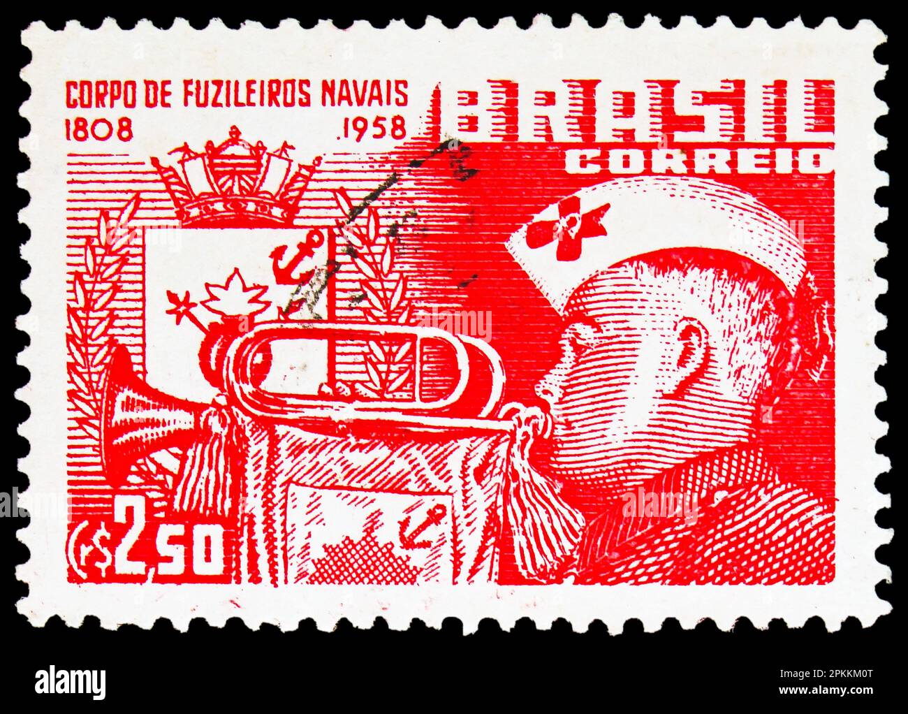 MOSCOW, RUSSIA - MARCH 26, 2023: Postage stamp printed in Brazil shows ...