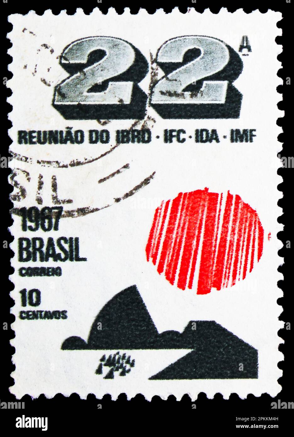 MOSCOW, RUSSIA - MARCH 26, 2023: Postage stamp printed in Brazil shows ...