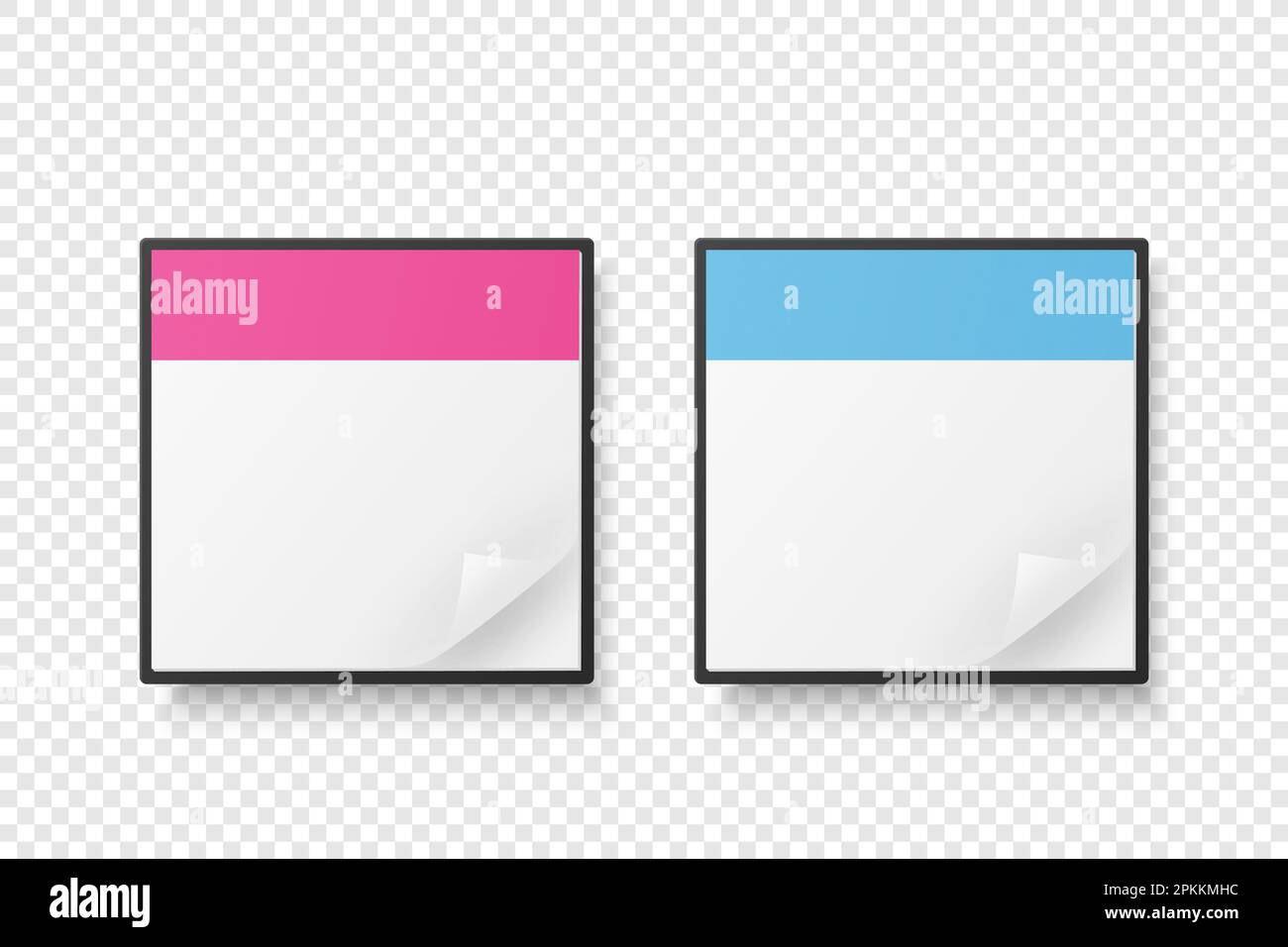 Vector 3d Realistic Paper Classic Simple Minimalistic Blue and Pink ...