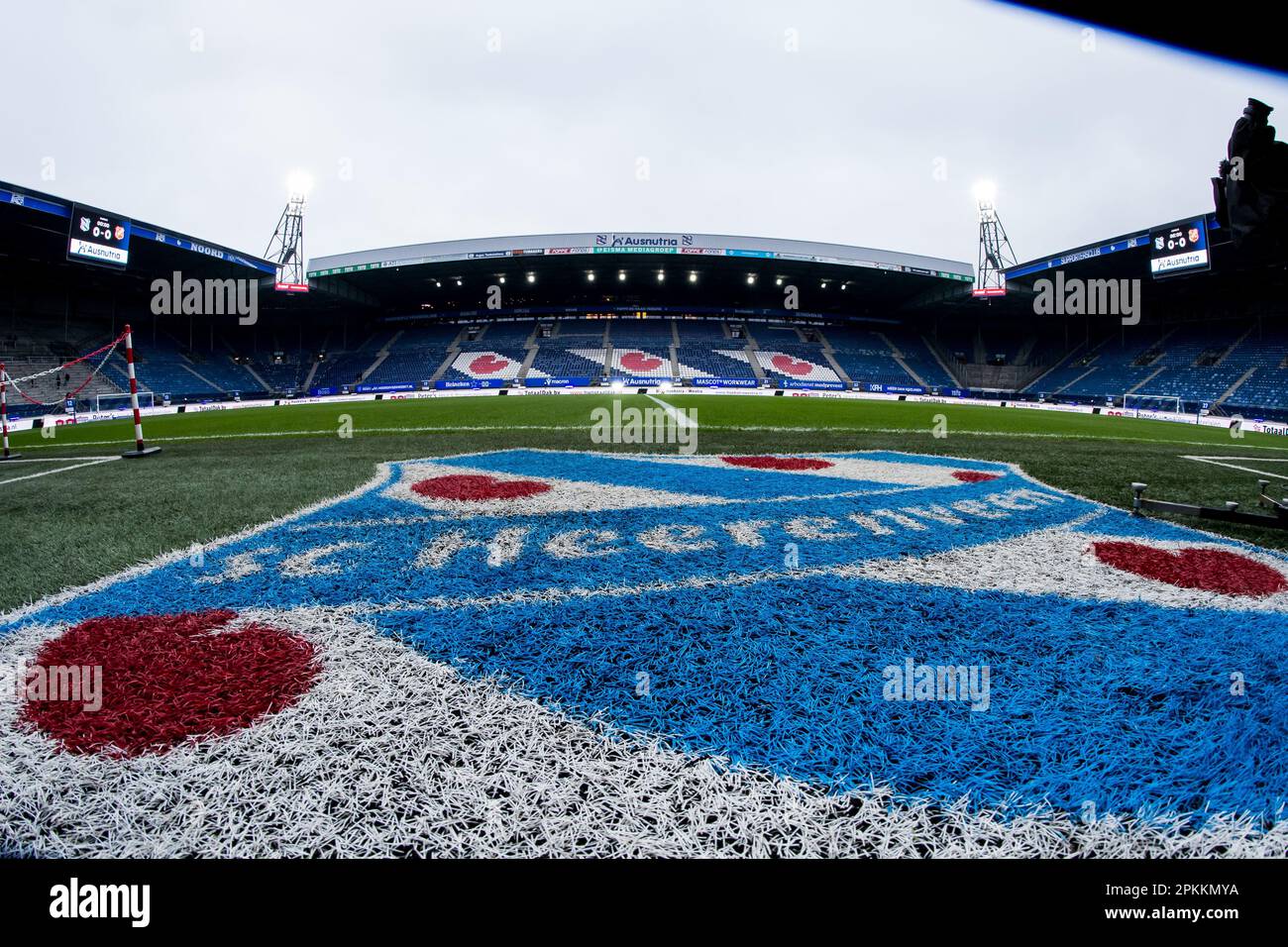 HERENVEEN - Abe Lenstra Stadium during the Dutch premier league game ...