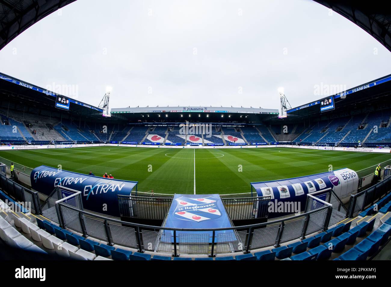 HERENVEEN - Abe Lenstra Stadium during the Dutch premier league game ...