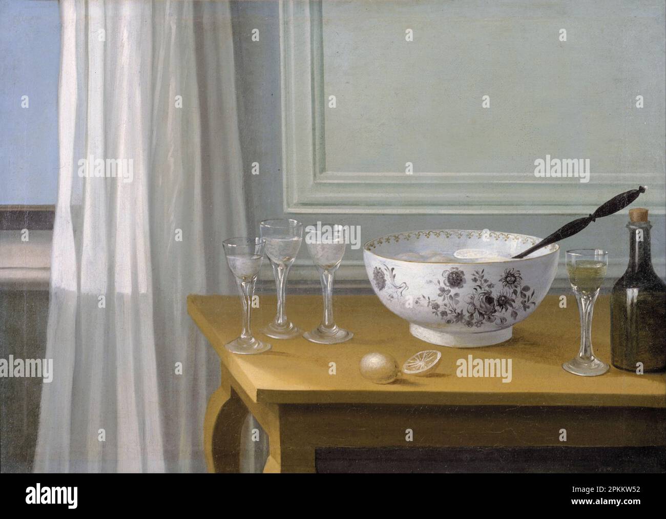 Still Life with a Punch Bowl 1795/1797 by Nils Schillmark Stock Photo ...