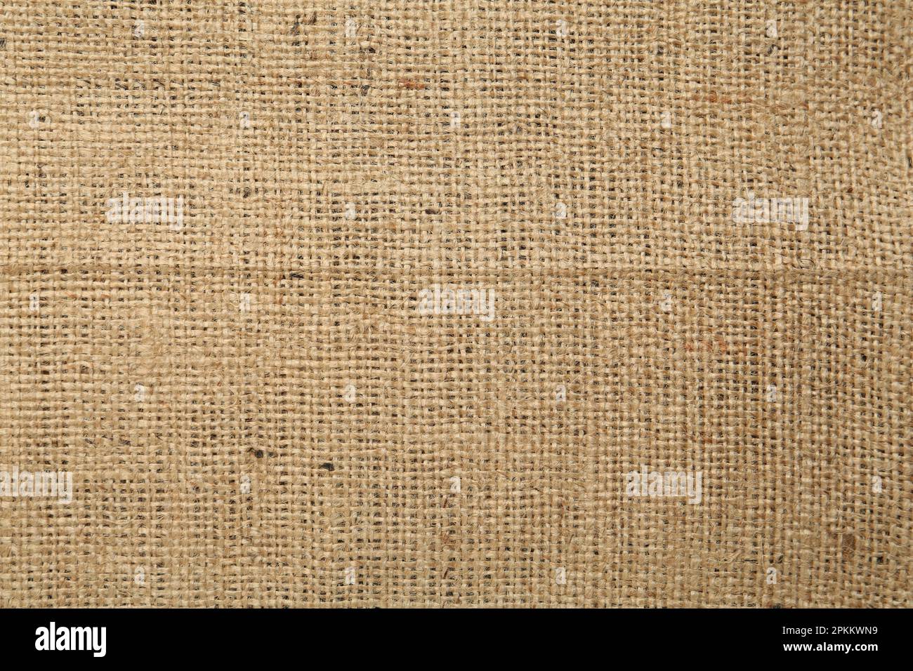 Texture of natural burlap fabric as background, top view Stock Photo ...