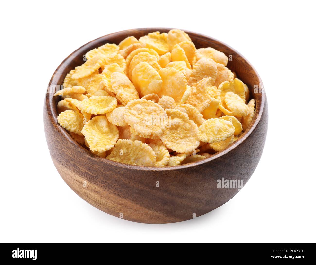Bowl of tasty crispy corn flakes isolated on white Stock Photo - Alamy