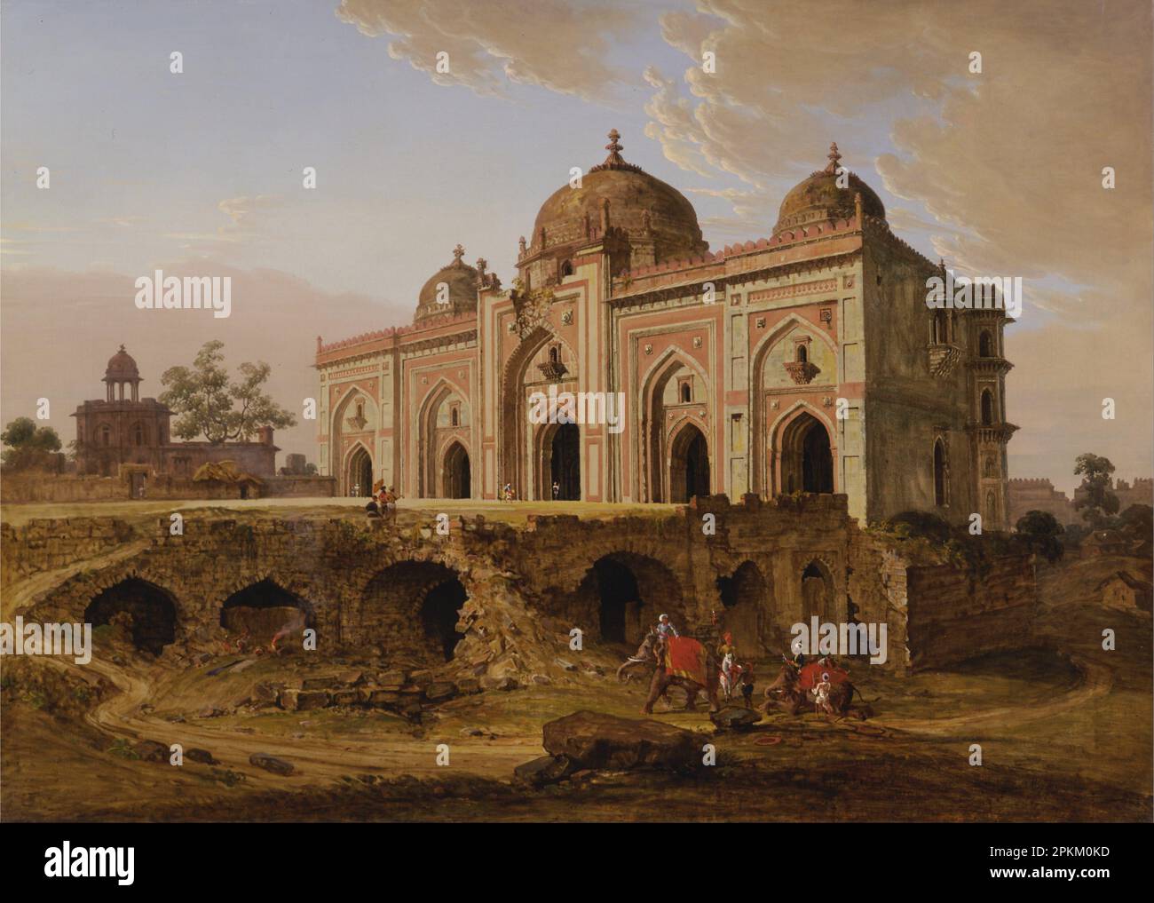 The Kila Kona Masjid, Purana Qila, Delhi circa 1823 by Robert Smith ...