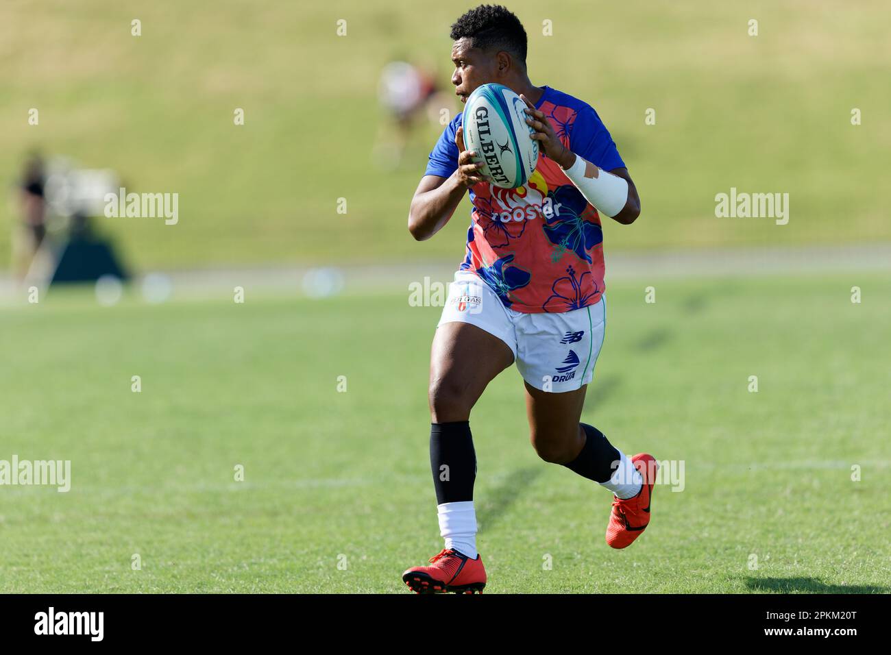 Lavenia Tinai of Fijiana Drua warms up before the Buildcorp Super W ...