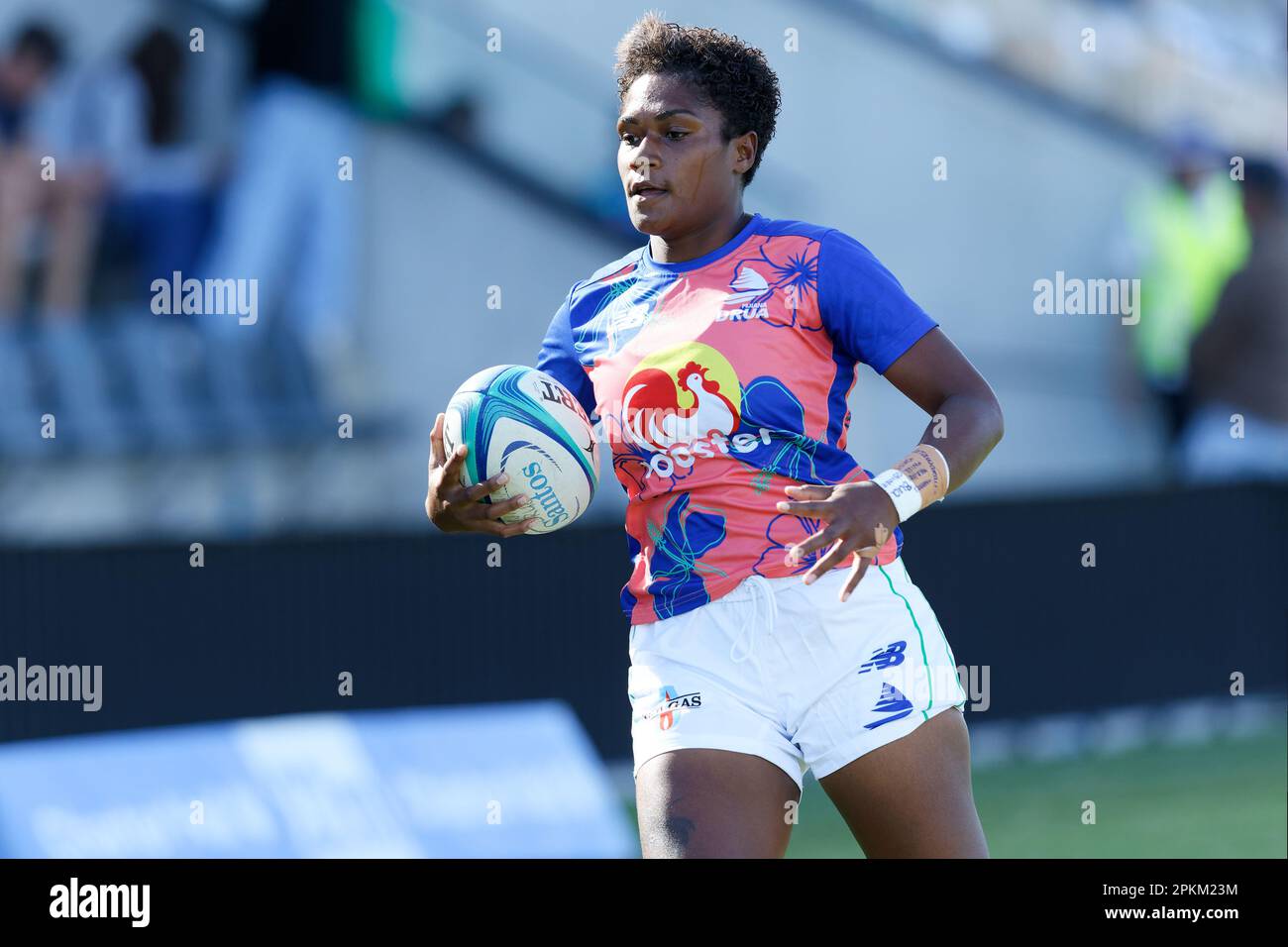 Adita Milinia of Fijiana Drua warms up before the Buildcorp Super W ...