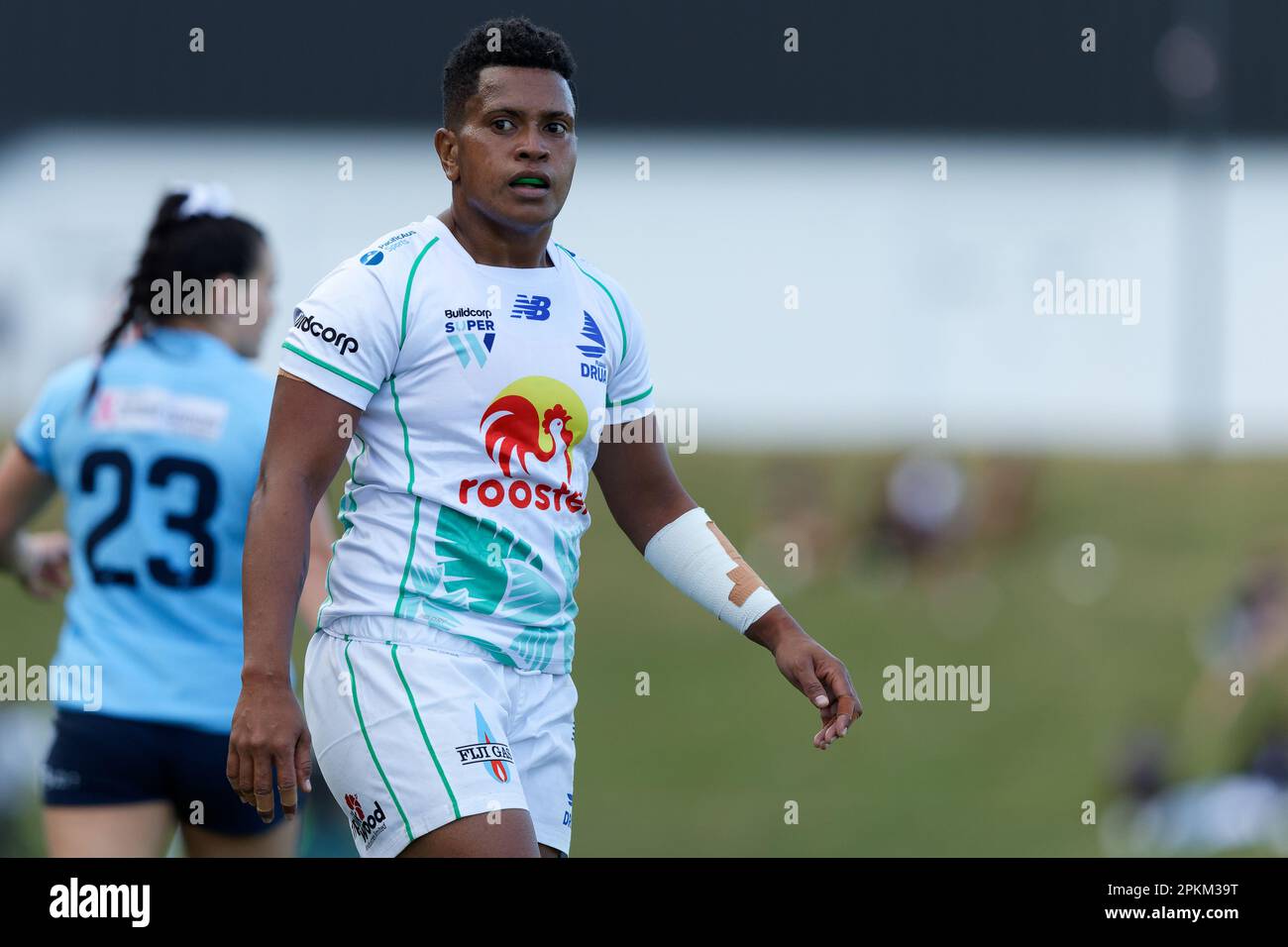 Lavenia Tinai of Fijiana Drua looks on during the Buildcorp Super W ...