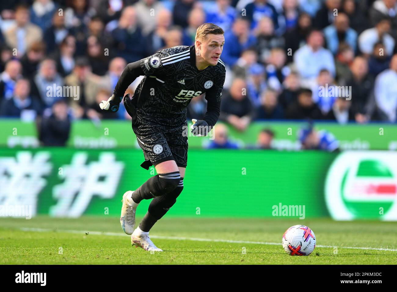 Daniel Iversen of Leicester City in action during the Premier League ...