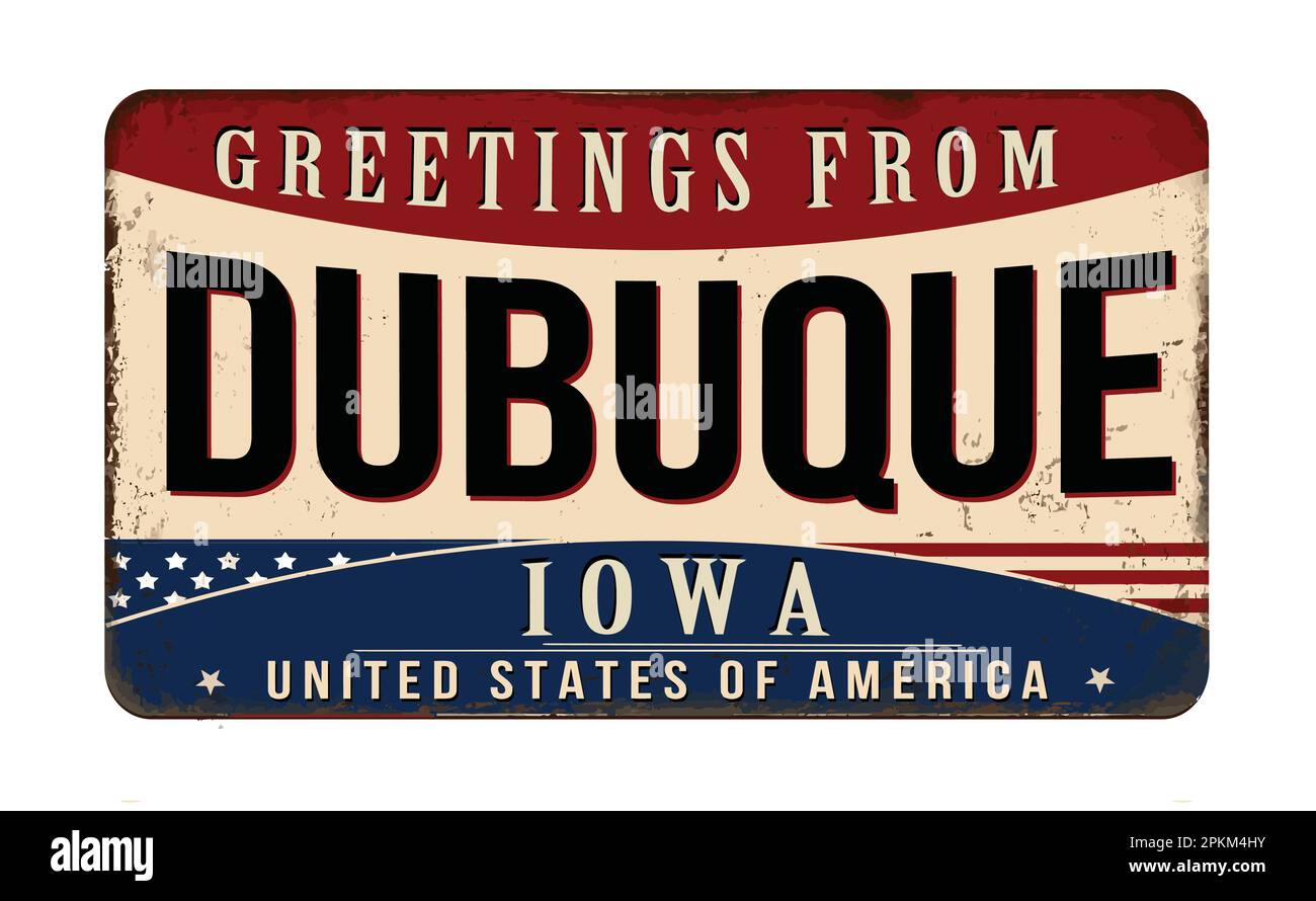 Old map of dubuque Stock Vector Images - Alamy