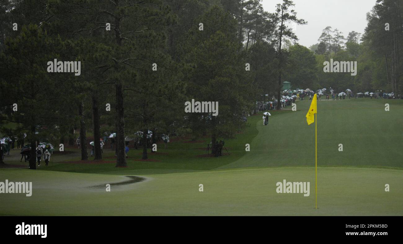 Augusta, United States. 08th Apr, 2023. The rainstorm leaves standing ...