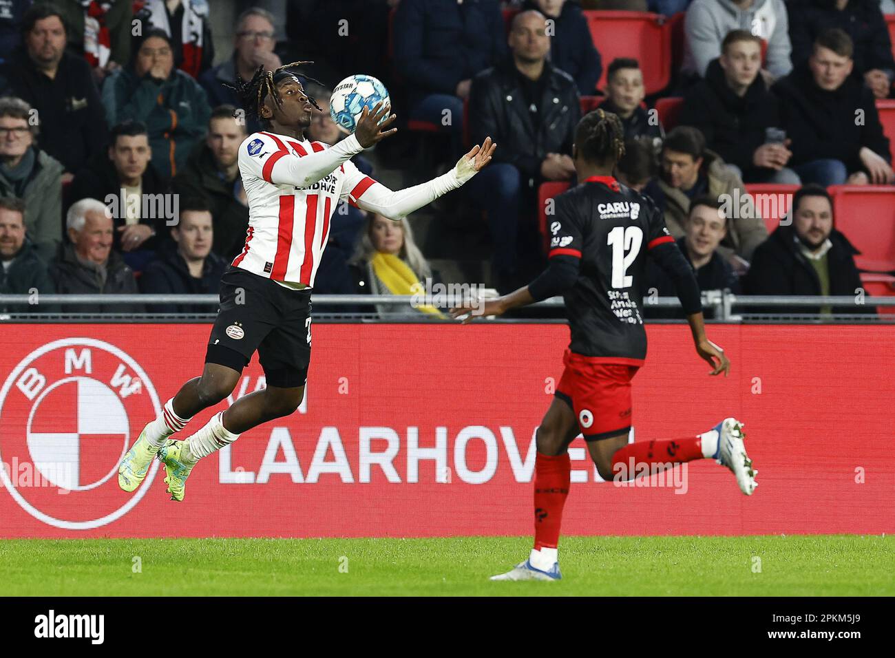 EINDHOVEN - 08-04-2023. Philips stadium. Eredivisie Divisie, season ...