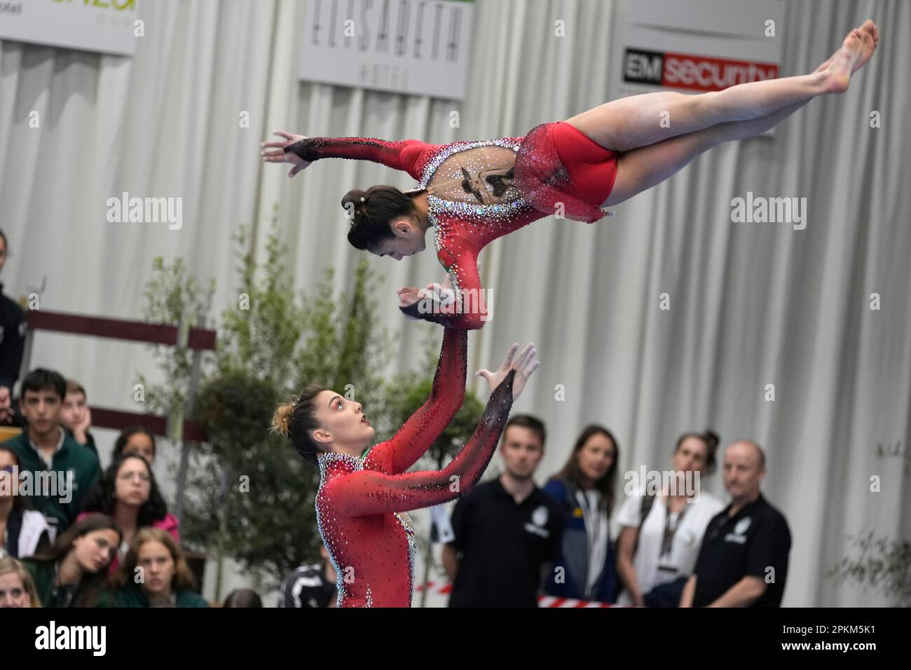 Portugal's Maria Marvao and Monica Lima perform during womens pairs at ...