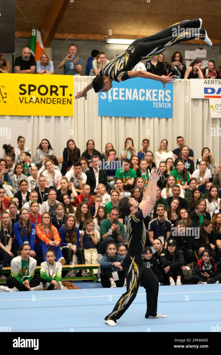 United States Angel Felix and Braiden McDougall perform during mens ...