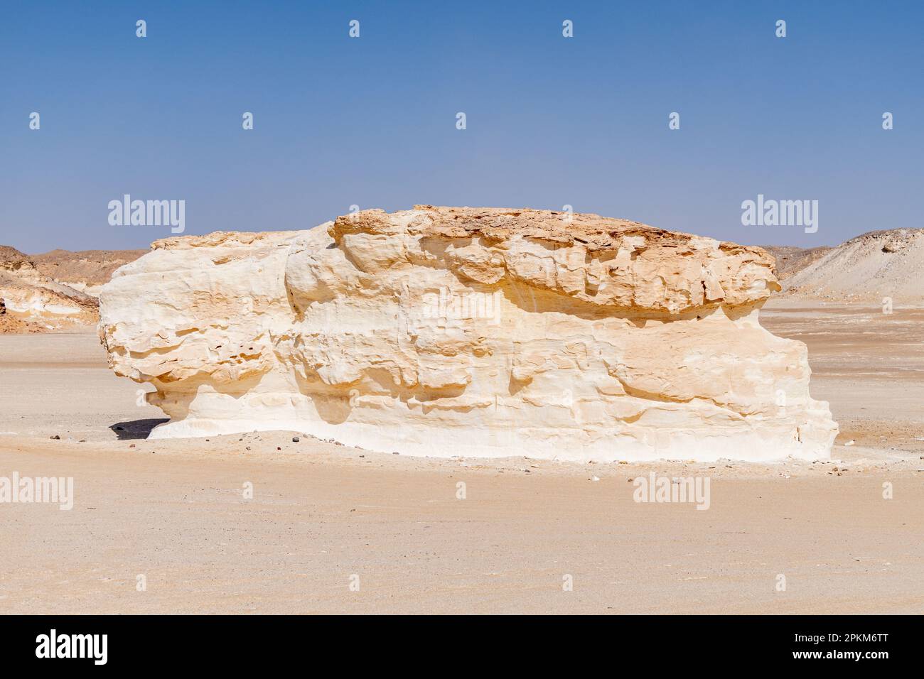 Chalk rock outcrops at the Crystal Mountain ridge in Egypt Stock Photo ...