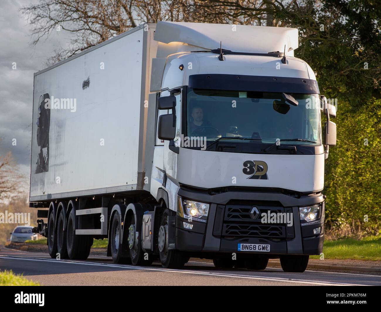 Bicester,Oxon, UK - April 7th 2023. 2018 RENAULT TRUCKS MODEL T lorry ...