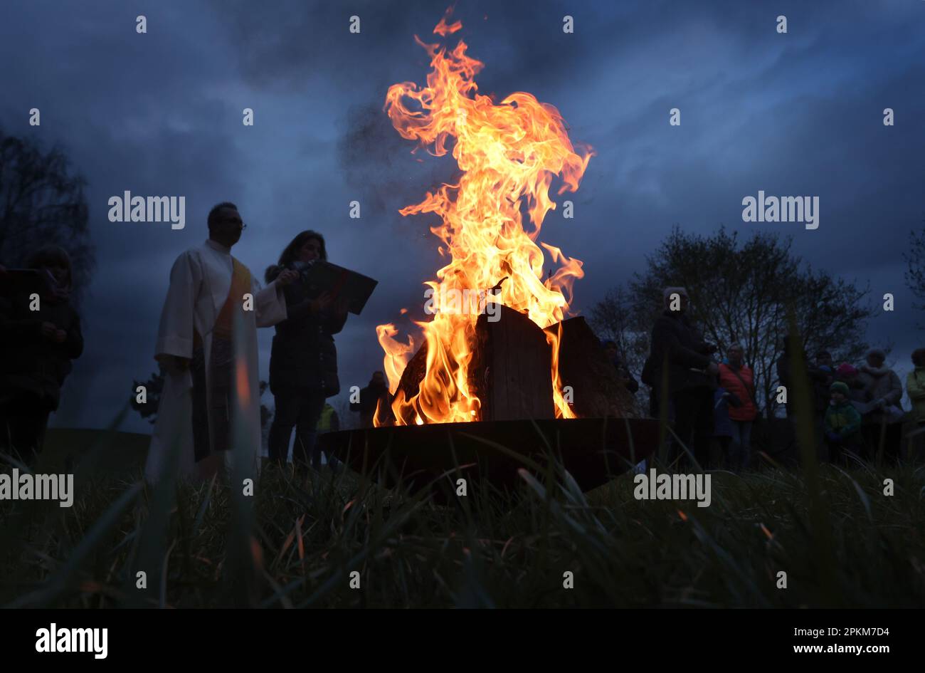 Nuremberg, Germany. 08th Apr, 2023. Catholic and Protestant clergy ...