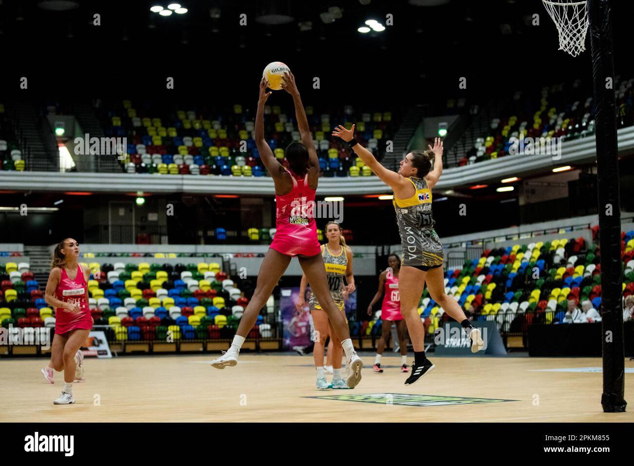 London, UK. 8th April, 2023. Assaindey Olivia Tchine of London Pulse in ...