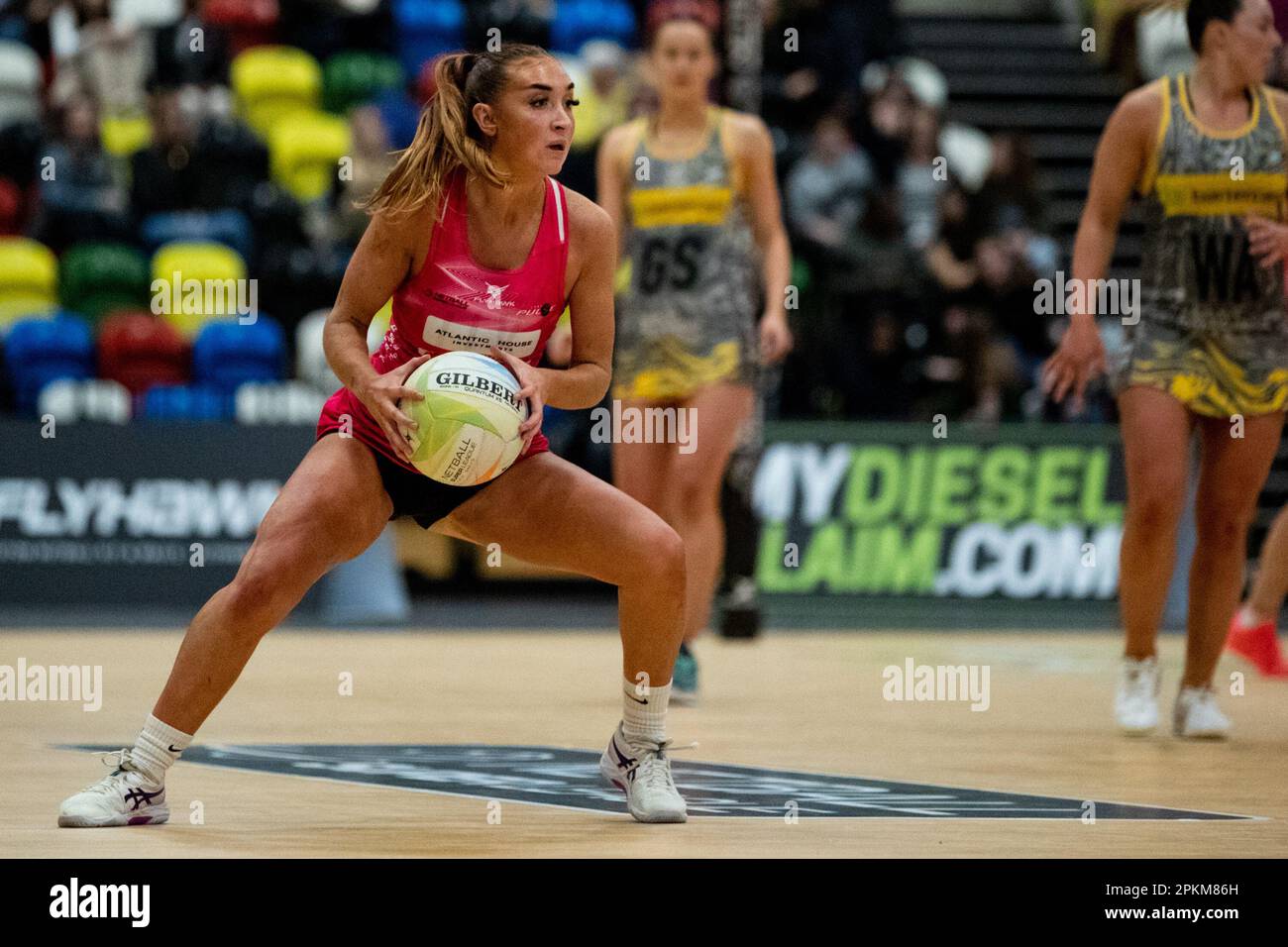 London Uk 8th April 2023 Berri Neil Of London Pulse In Action During The Netball Super