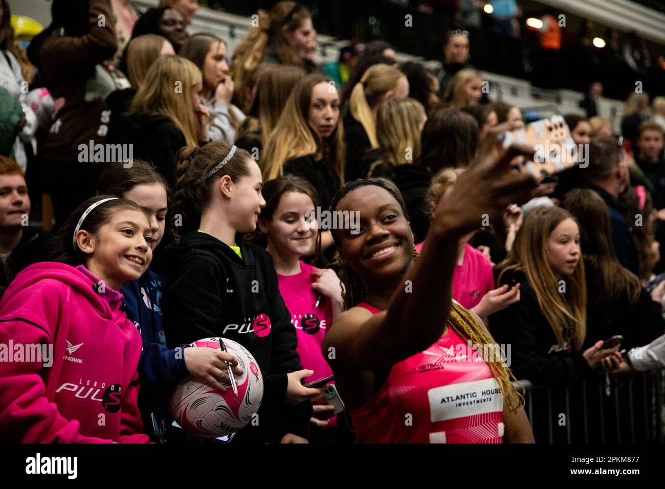 London, UK. 8th April, 2023. Funmi Fadoju of London Pulse takes a ...
