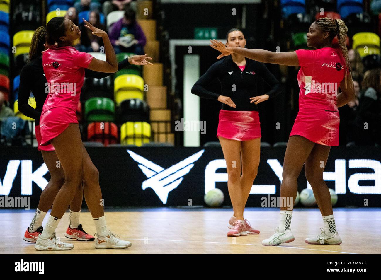 London, UK. 8th April, 2023. Funmi Fadoju and Halimat Adio of London ...