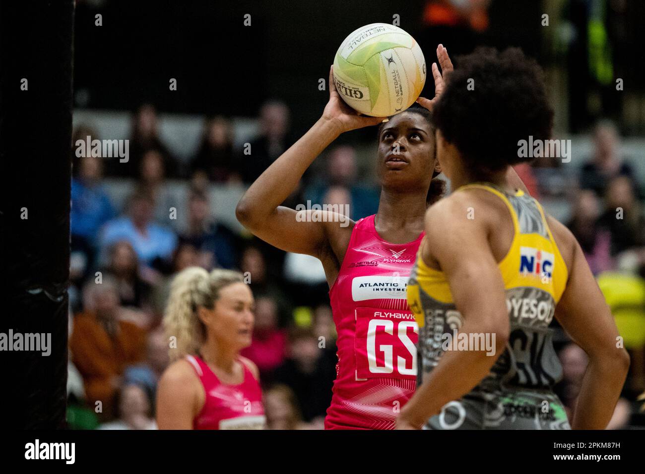 London, UK. 8th April, 2023. Assaindey Olivia Tchine of London Pulse in ...