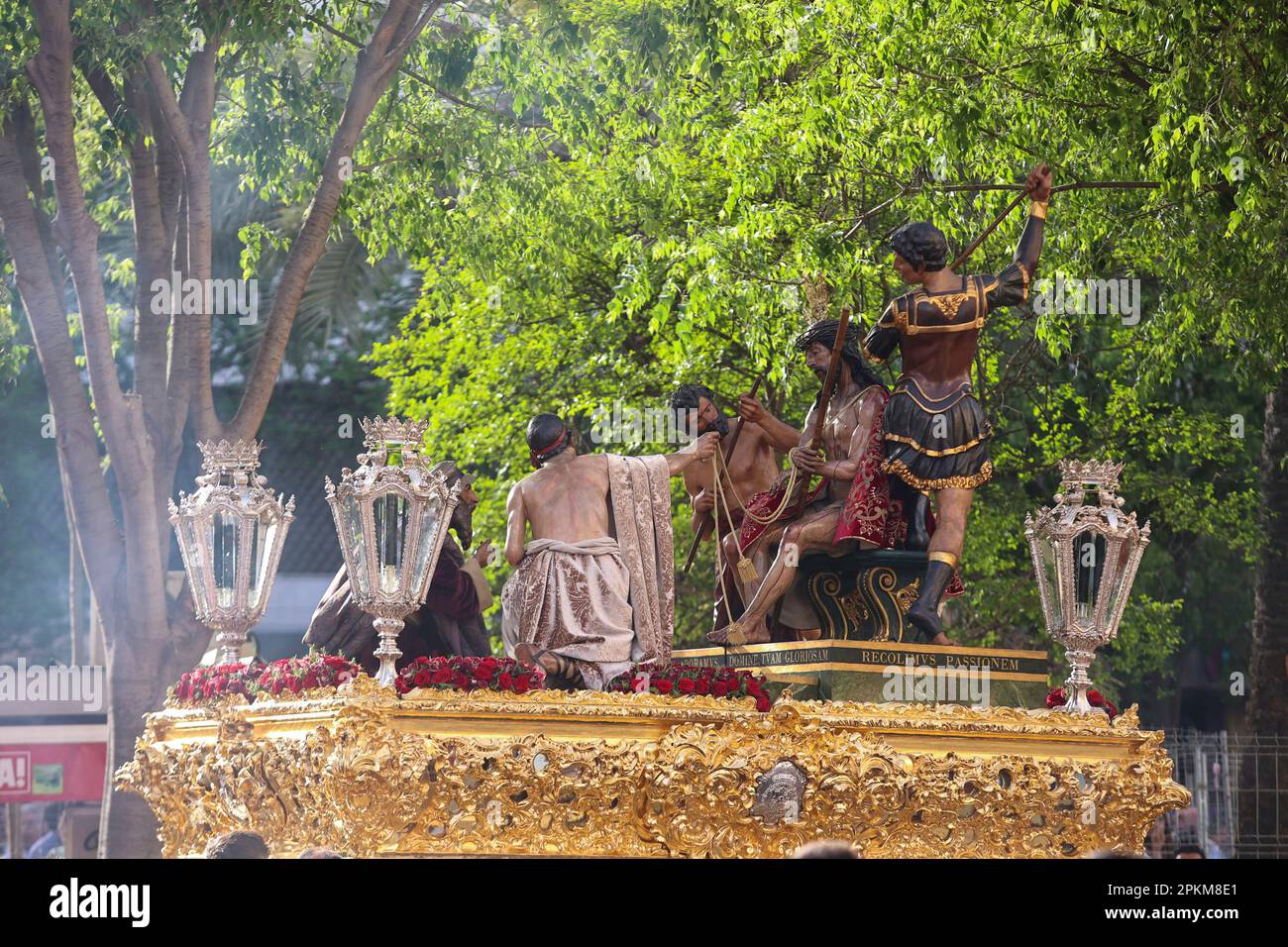 The pasos begin to process through the Campana on the occasion of the ...
