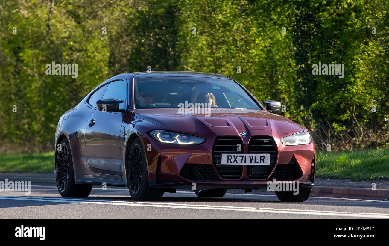 2021 BMW M4 COMPETITION M XDRIVE AUTO car travelling on an English ...