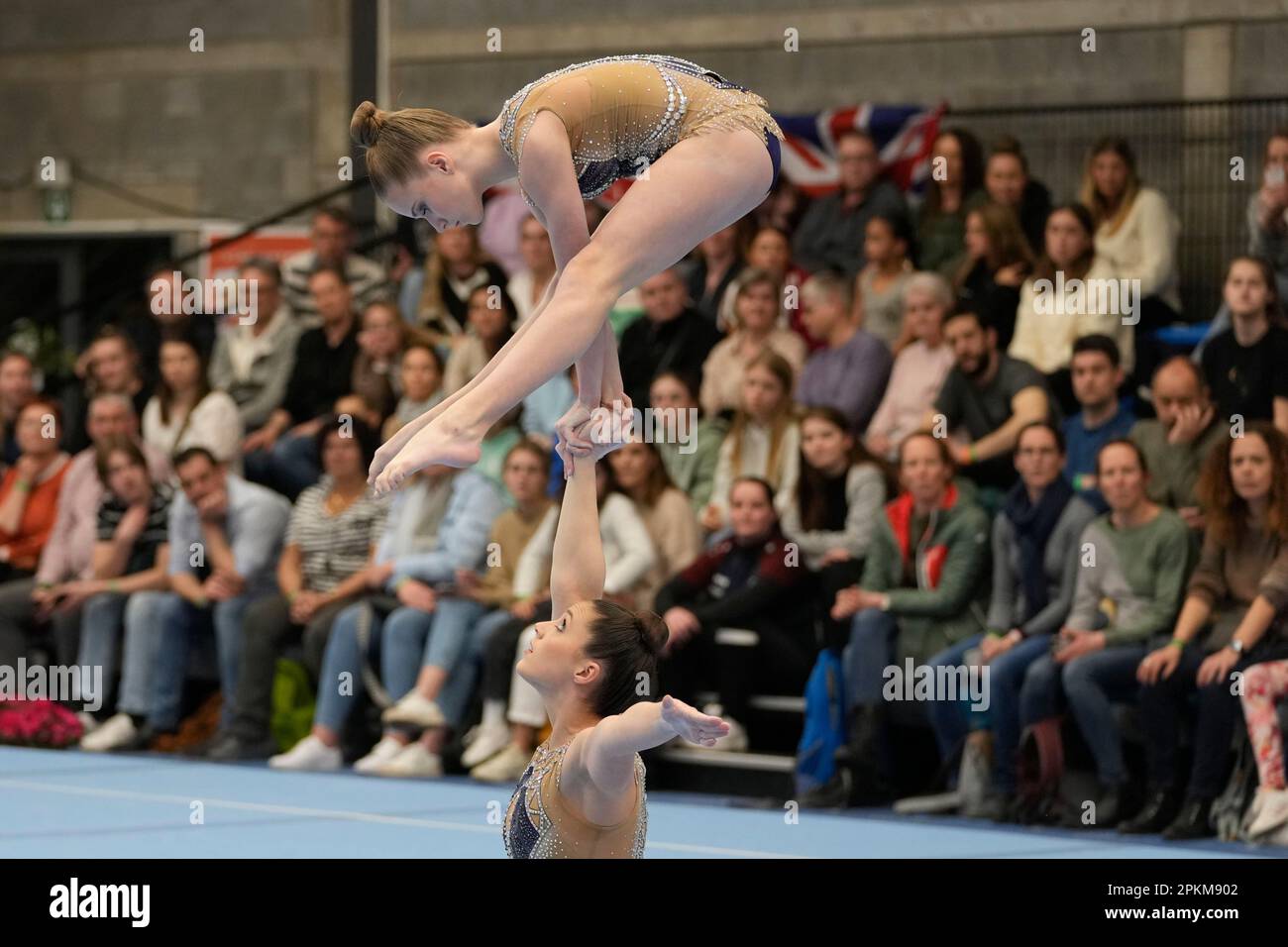 Great Britain's Chloe Hopkins and Polly Maggs perform during the womens ...