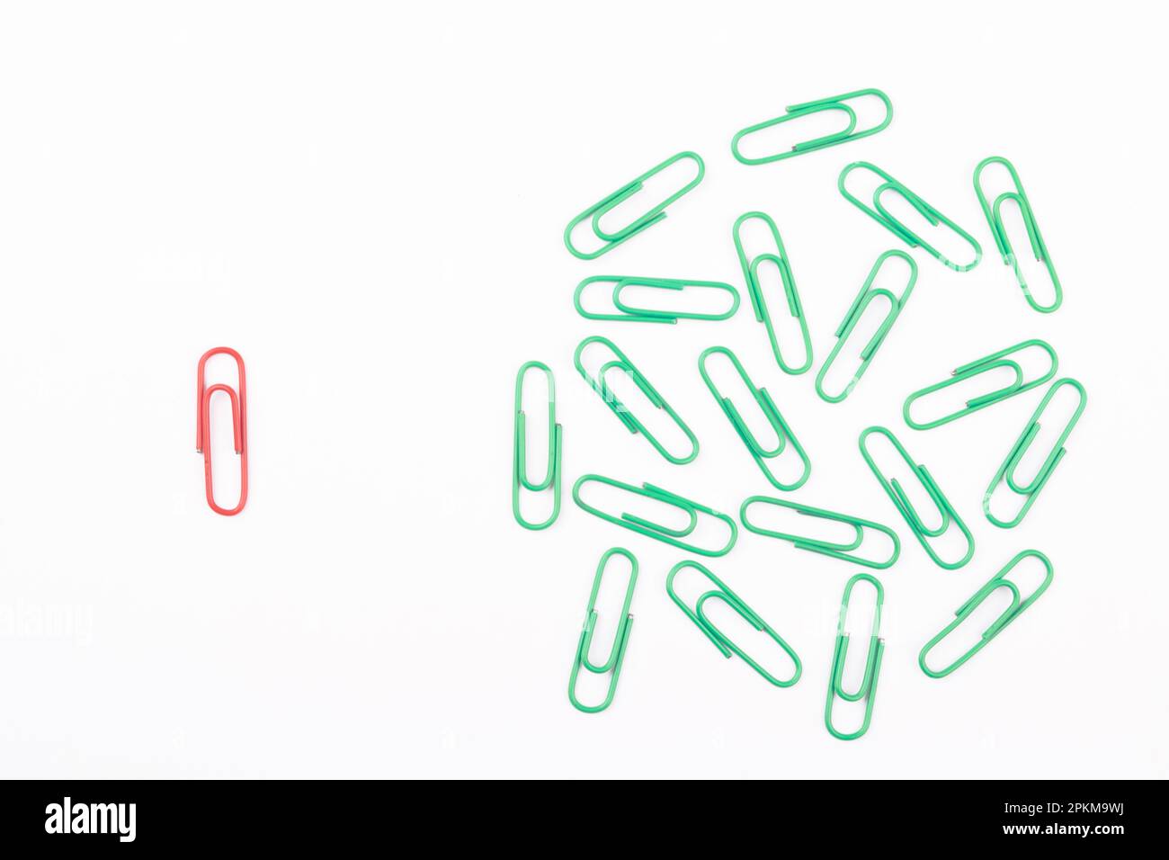 Top view of paperclip isolated on white background Stock Photo - Alamy