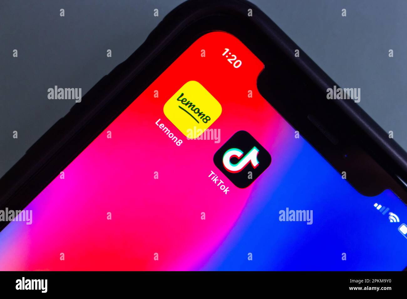 Lemon8 and TikTok icons seen in an iPhone screen. Lemon8 is a video and photo-sharing social ...